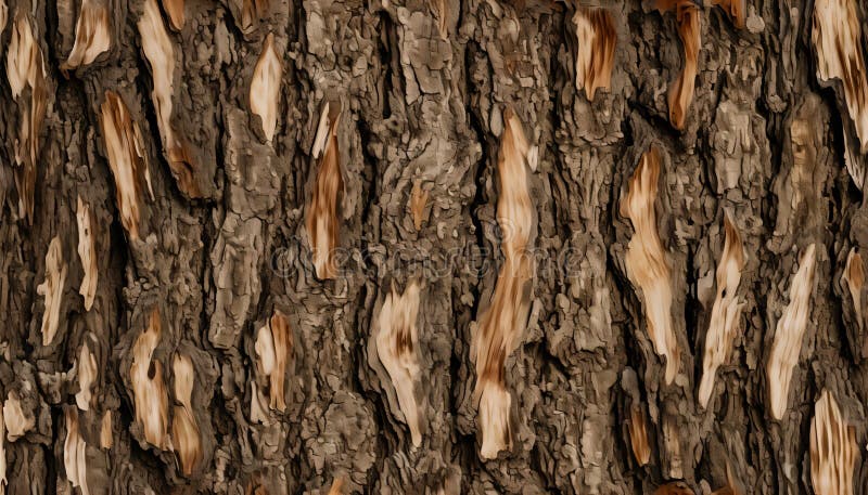 Bark Wood Texture, Untreated Natural Tree Bark, Backdrop. Stock ...
