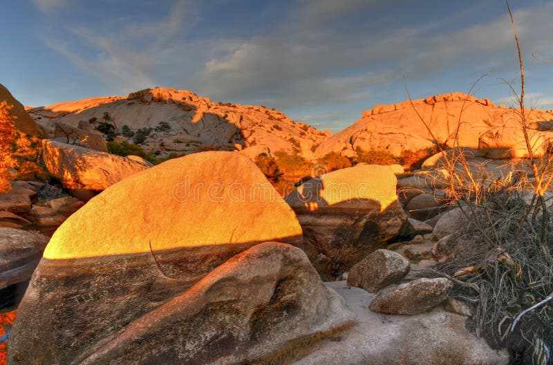 Barker Dam, Joshua Tree National Park Stock Photo - Image of formation ...