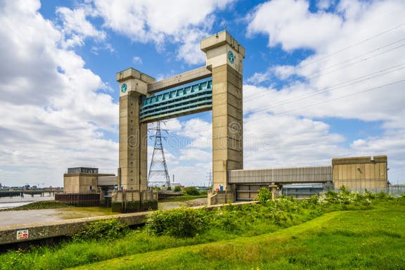 Barking Creek Flood Barrier Stock Photo - Image of london, creek: 93041208