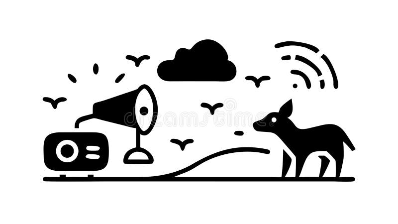 Barking Dog Warning: Security Alert System, Vector Design Generative AI ...