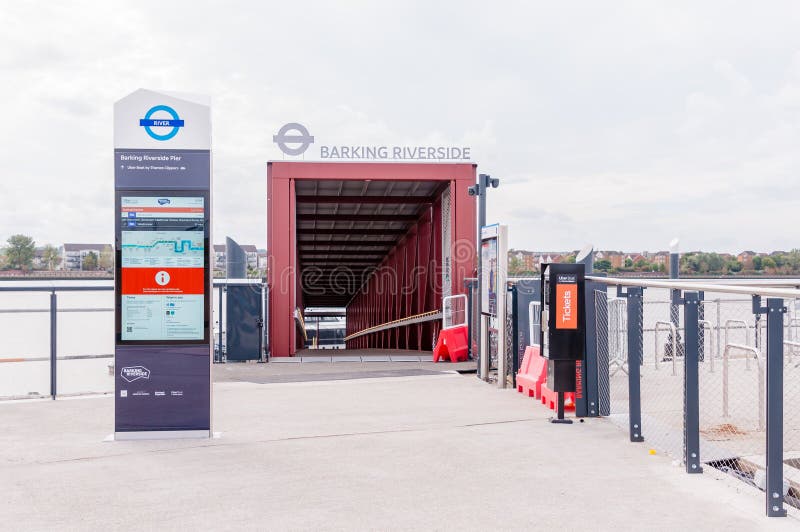 Barking Riverside Pier in Barking Editorial Photography - Image of ...