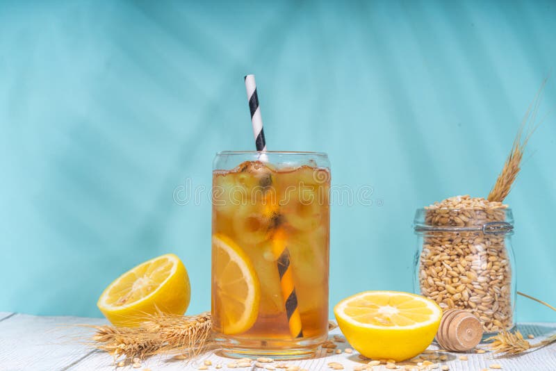 Barley cold tea stock image. Image of food, refresh - 279032765
