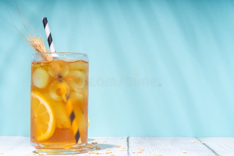 Barley cold tea stock photo. Image of japan, refresh - 283525154