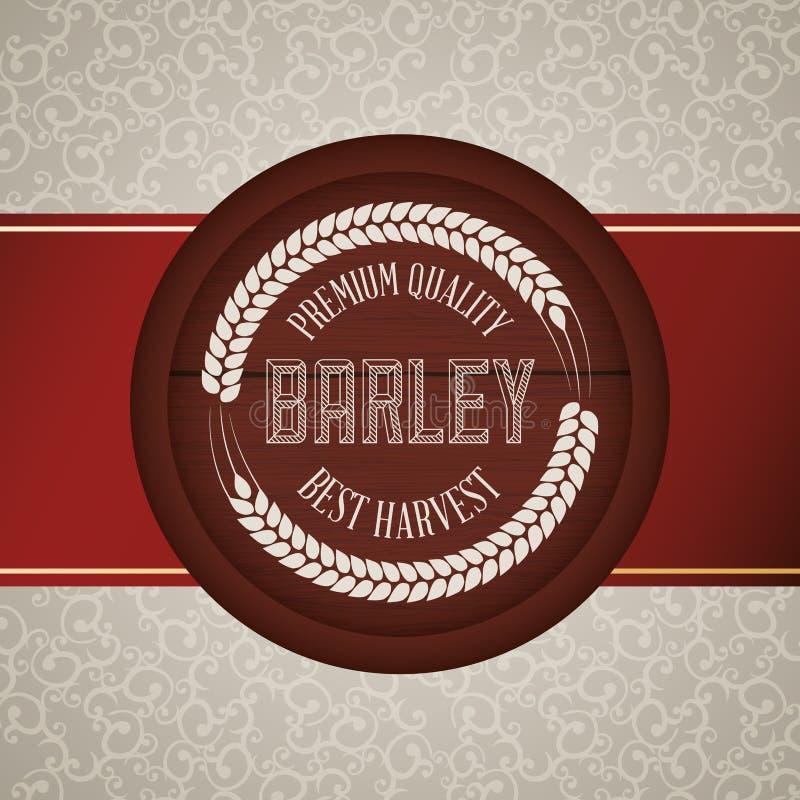 Barley design stock vector. Illustration of cereal, barley - 60471762