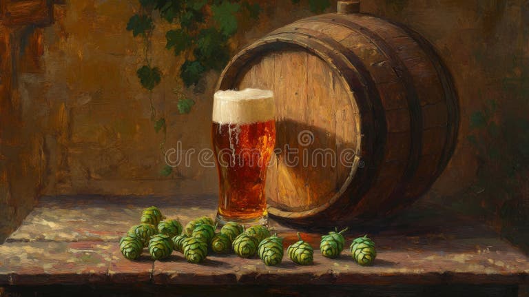 Barley and Hops in a Rustic Environment, Essential for Natural and ...