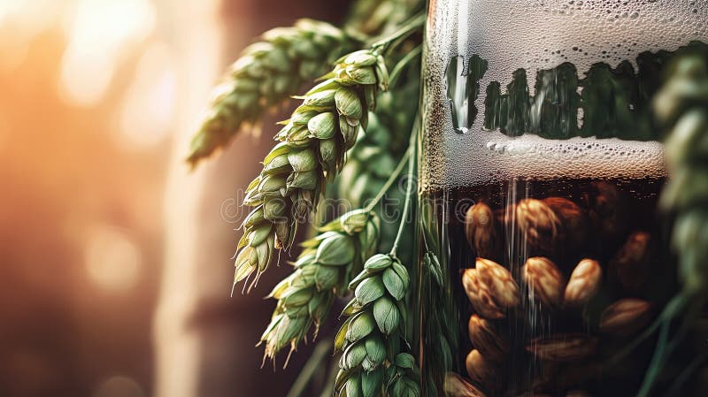 Barley and malt. Brewing stock photo. Image of ingredients - 361477652