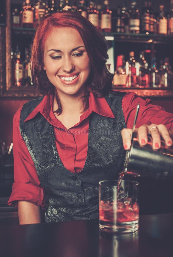 Barmaid stock image. Image of barmaid, drink, alcohol - 22159331