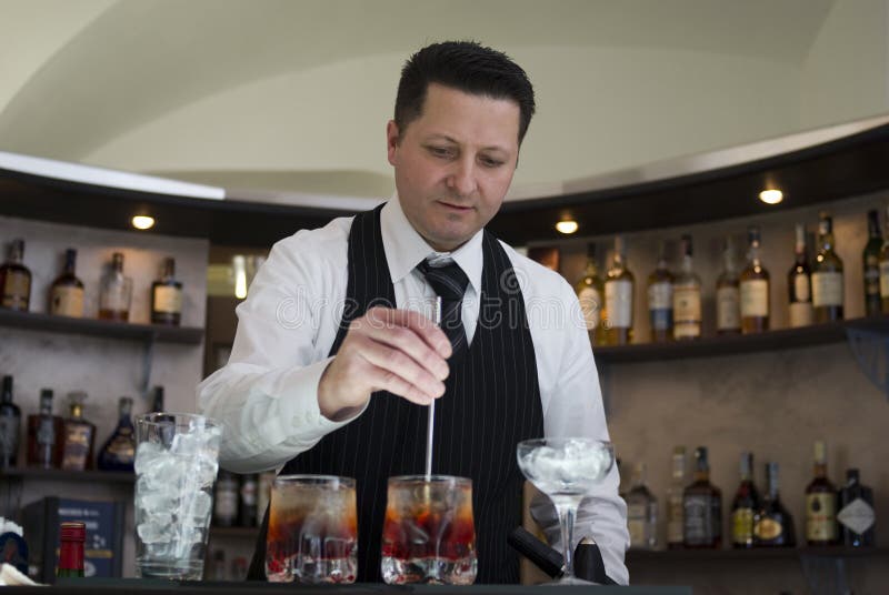 Barman stock photo. Image of caucasian, activity, alcohol - 18590220