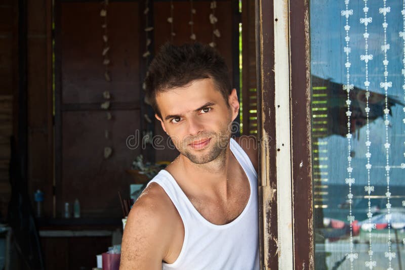 Barman stock photo. Image of strong, beach, handsome - 29031516