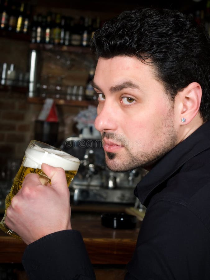 Barman stock image. Image of isolated, bartender, brewed - 8289047