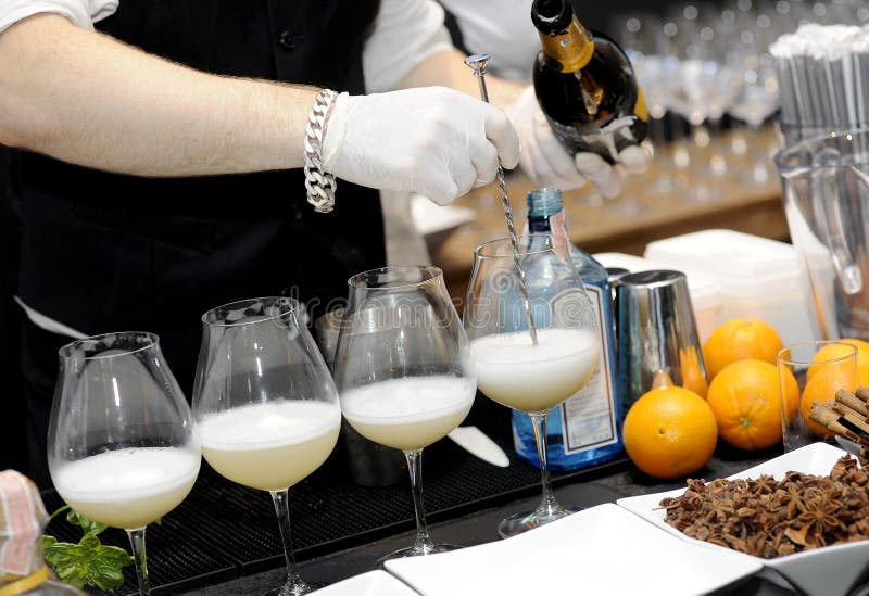 Barman mixing stock image. Image of entertainment, full - 24929981