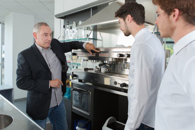 Barmen Learning Trade with Experienced Teacher Stock Image - Image of ...