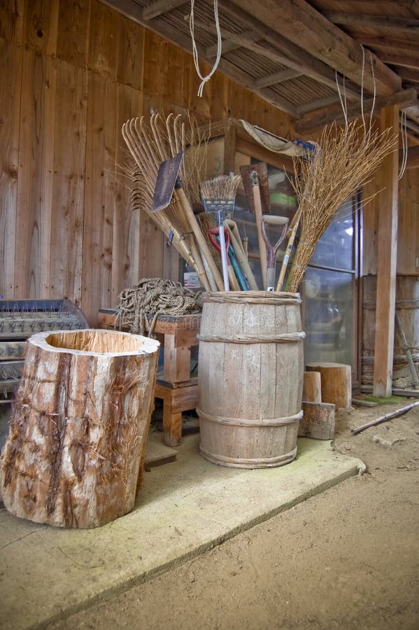 Barn stock image. Image of japan, bamboo, tool, barn - 15509661