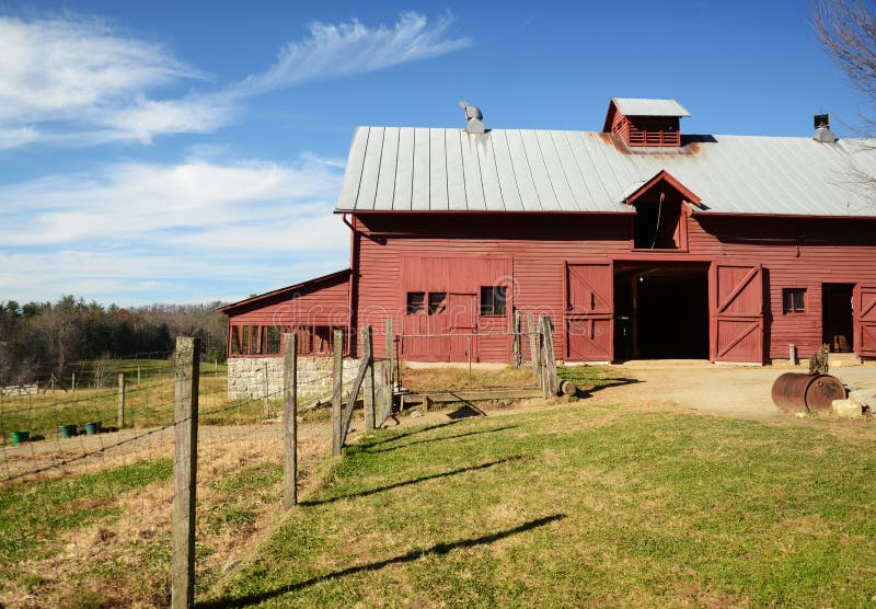 Rustic Barn Winter Day stock photo. Image of farmland - 2756338