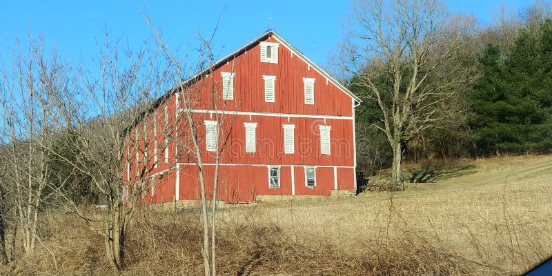Barn stock image. Image of field, country, barn, trees - 141813599