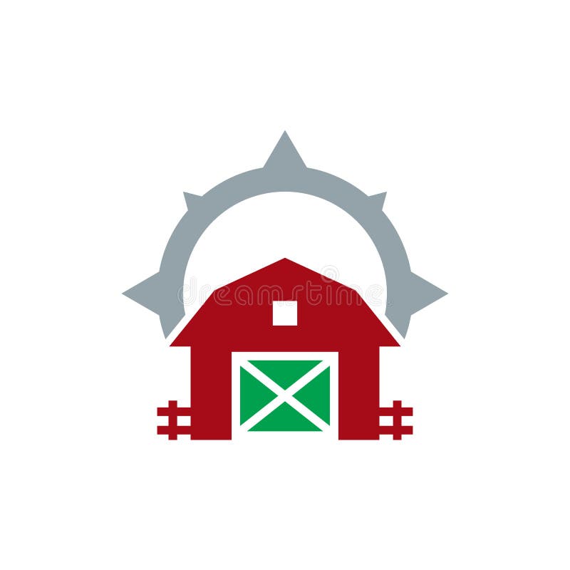 Barn Compass Logo Icon Design Stock Illustration - Illustration of ...