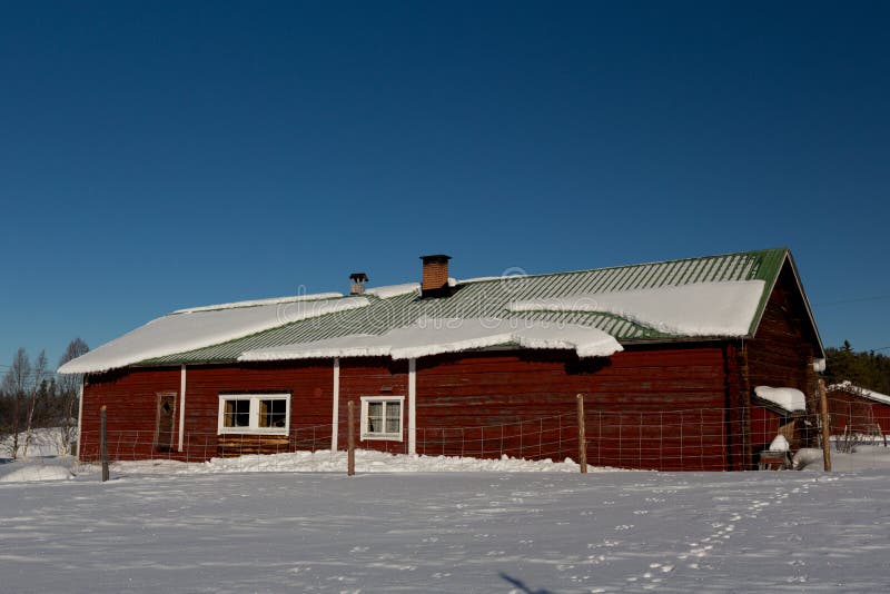 Barn in the Country stock image. Image of circle, lapland - 69944507