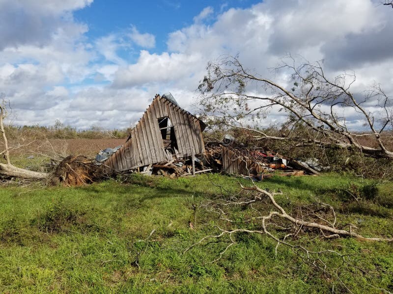 Barn Destroyed by Severe Weather Stock Photo - Image of tornado ...