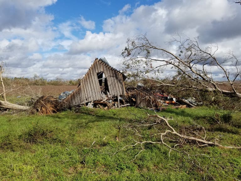 Barn Destroyed by Severe Weather Stock Photo - Image of tornado ...