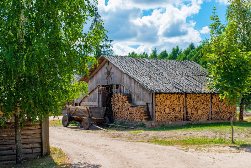 Old barn full of hay stock photo. Image of boards, bale - 15710052