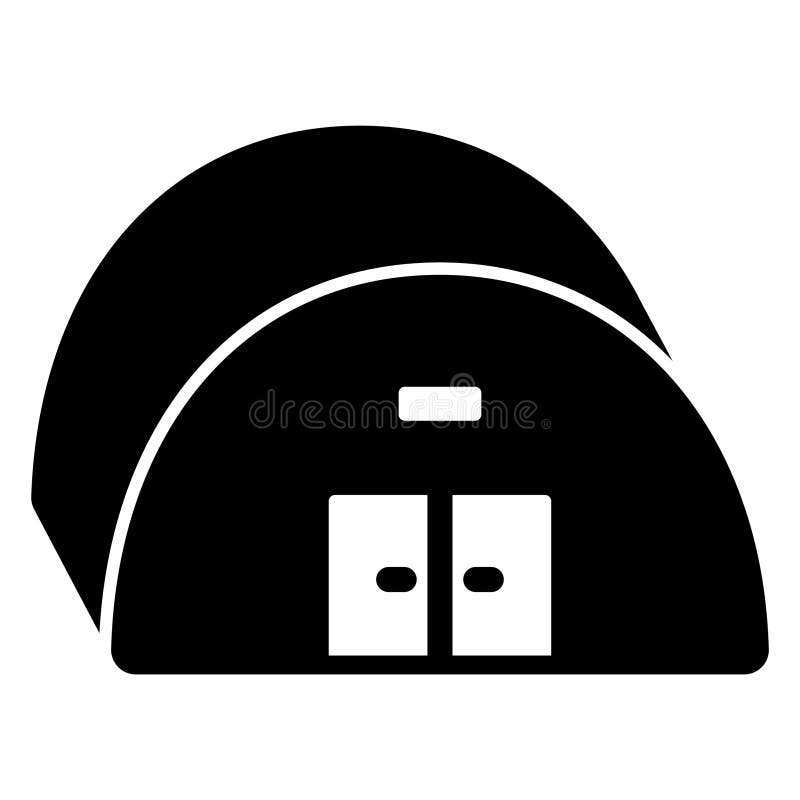 Barn for Grain Storage Solid Icon, Wheat Production Concept. Vector ...