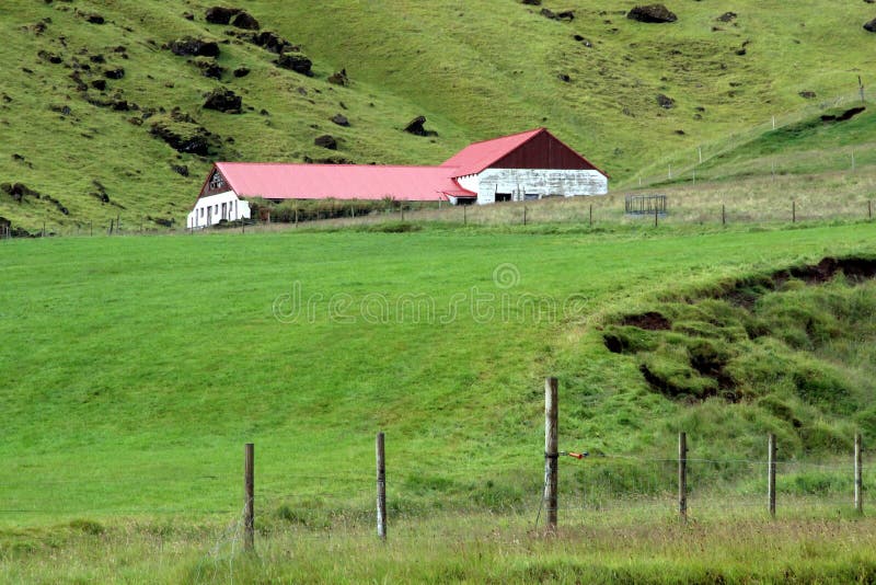 Barn in Iceland stock image. Image of farming, farmstead - 86539537