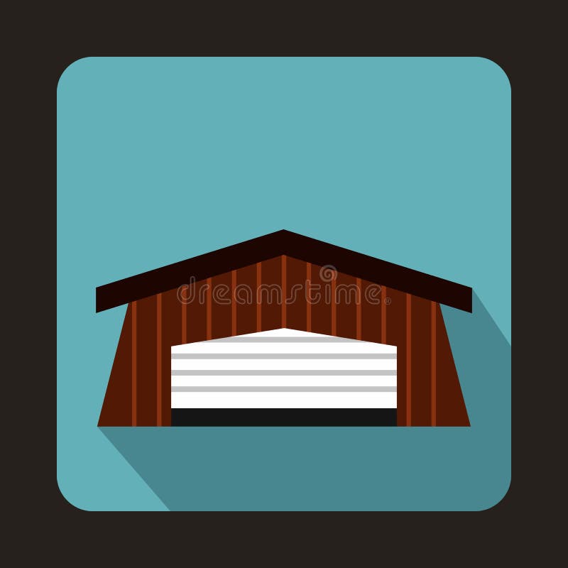 Barn icon, flat style stock illustration. Illustration of concept ...