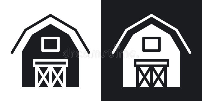 Barn icon vector stock illustration. Illustration of graphics - 348261871