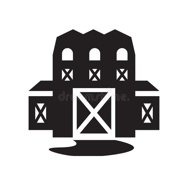 Barn Concept Vector Linear Icon Isolated on Transparent Background ...