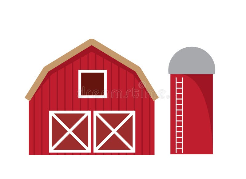 Old barn stock illustration. Illustration of crayon, design - 30151421