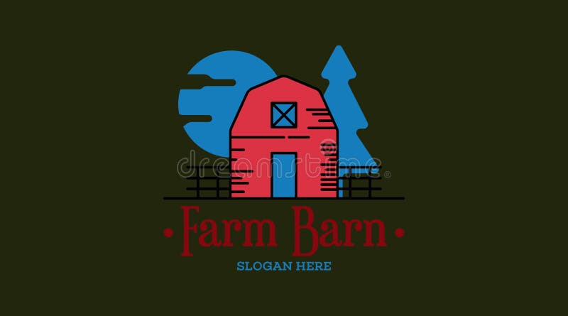Barn Logo Design Concept Vector Stock Vector - Illustration of ...