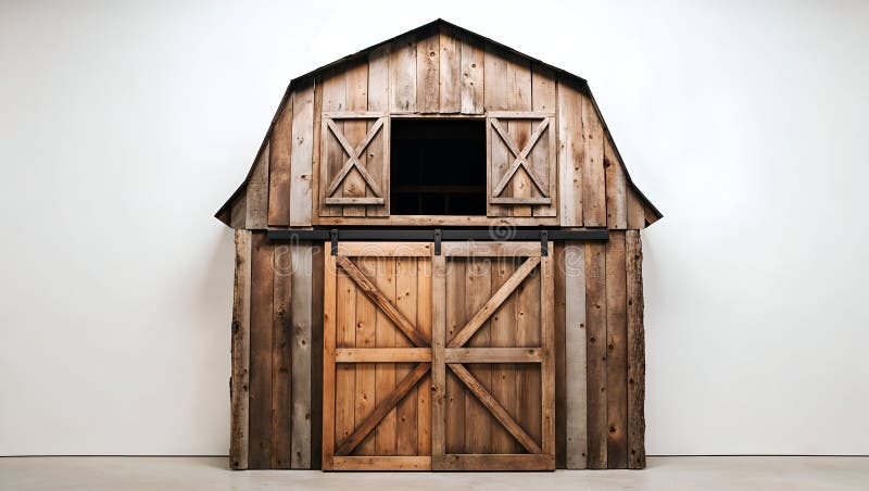 Rustic Wooden Barn Structure in a Contemporary Setting Showcasing ...