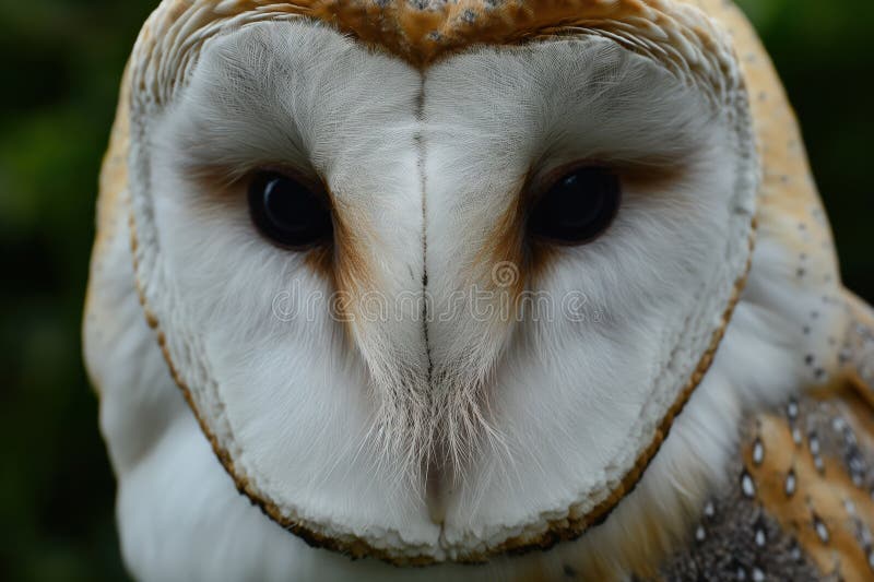 Barn Owl Staring Intensely with Piercing Eyes Stock Photo - Image of ...
