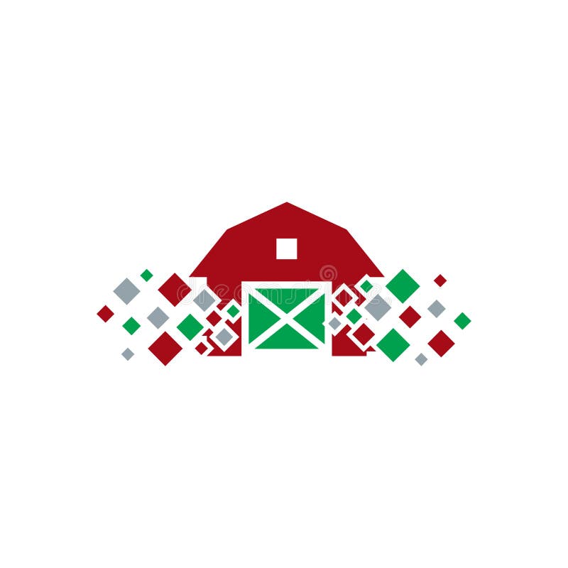 Pixel Farm Logo Icon Design Stock Vector - Illustration of business ...