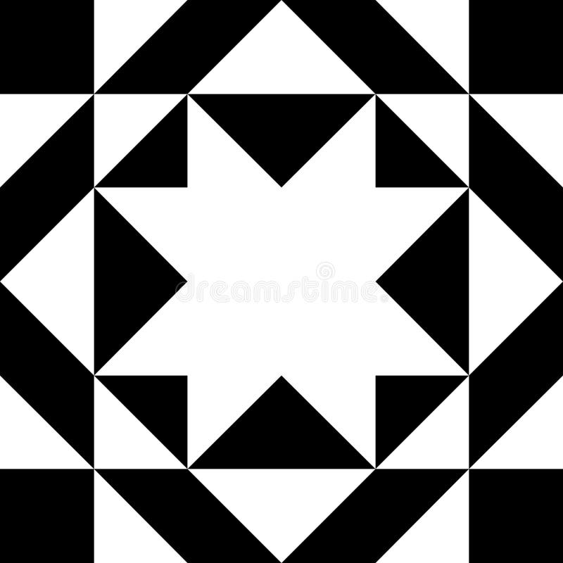 Barn quilt symbol icon stock illustration. Illustration of geometric ...