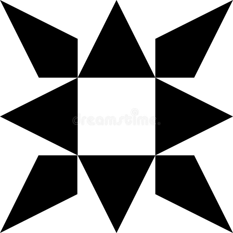 Barn quilt symbol icon stock illustration. Illustration of tiled ...