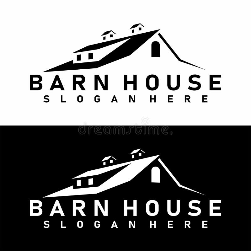 Barn Ranch House Modern Logo Design Vector Stock Vector - Illustration ...
