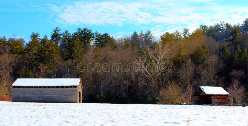 Barn and Shack stock photo. Image of mountain, crib, carolina - 51046310