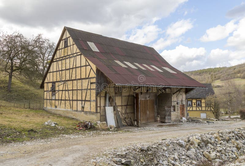 Half Timbered Barn In Germany Stock Image - Image of pavilion, poland ...