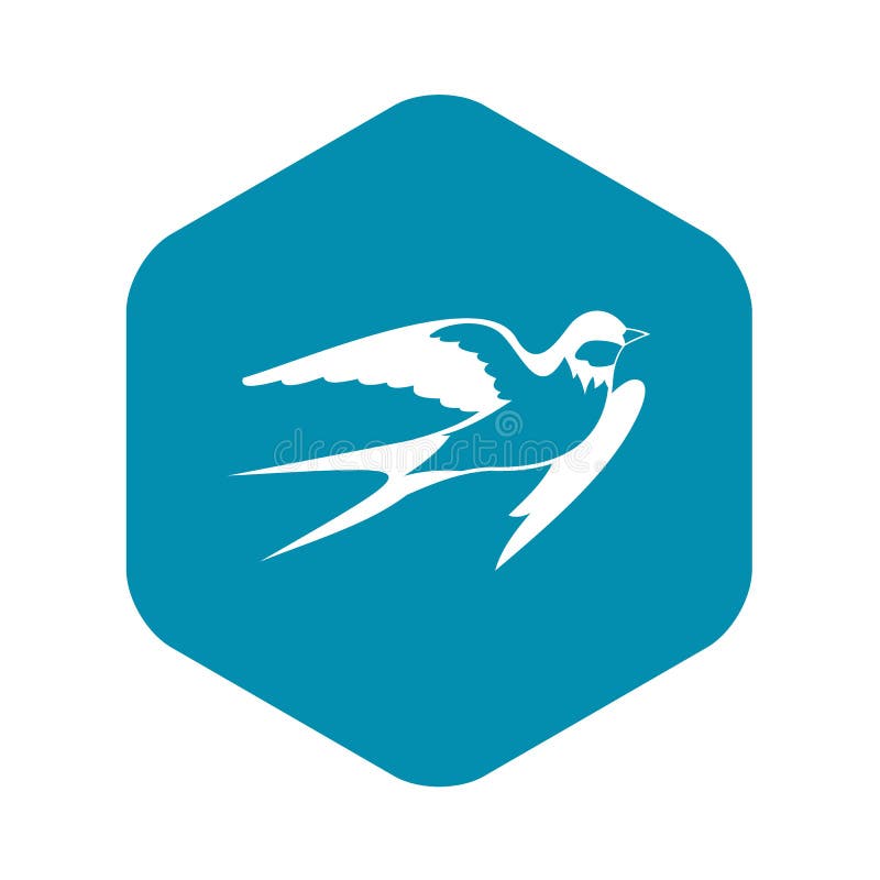 Barn Swallow Icon, Simple Style Stock Vector - Illustration of ...