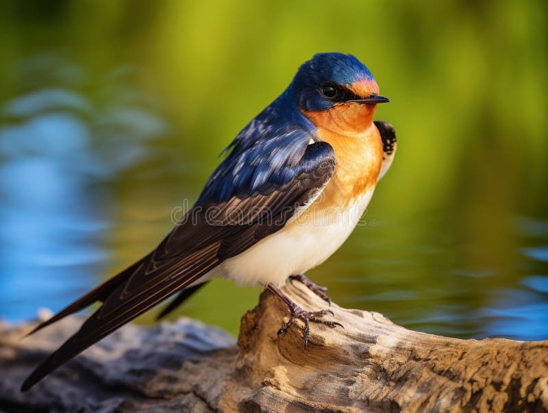 Barn swallow stock illustration. Illustration of fantasy - 293695359