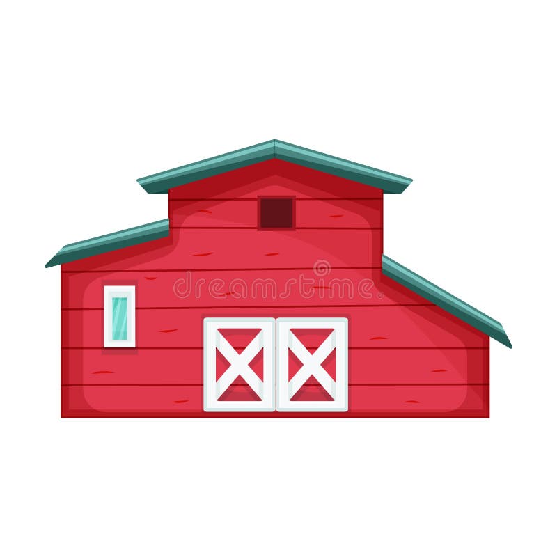 Barn Vector Icon.Cartoon Vector Icon Isolated on White Background Barn ...