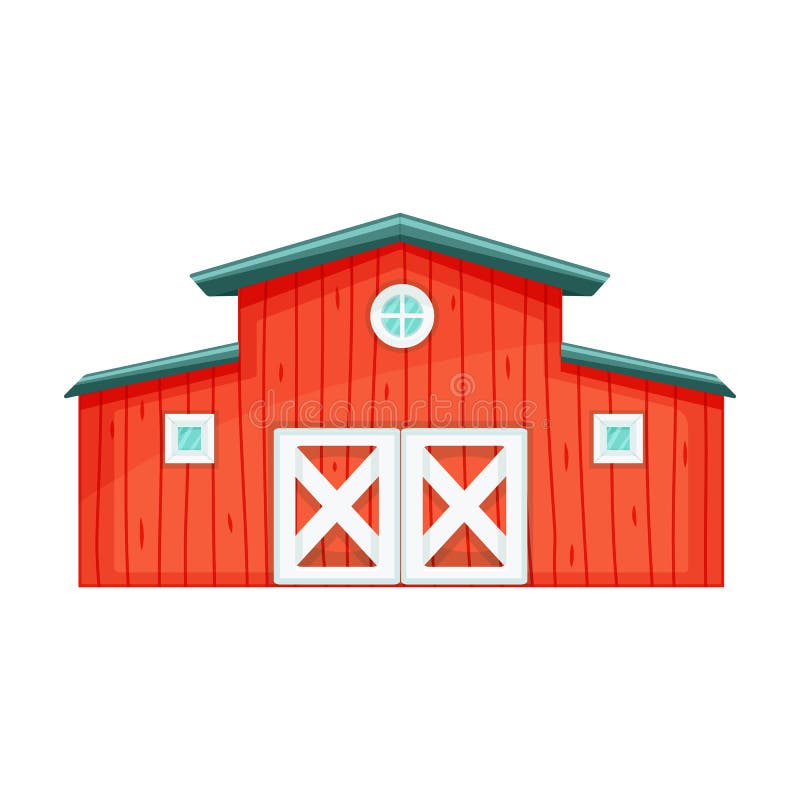 Barn Vector Icon.Cartoon Vector Icon Isolated on White Background Barn ...