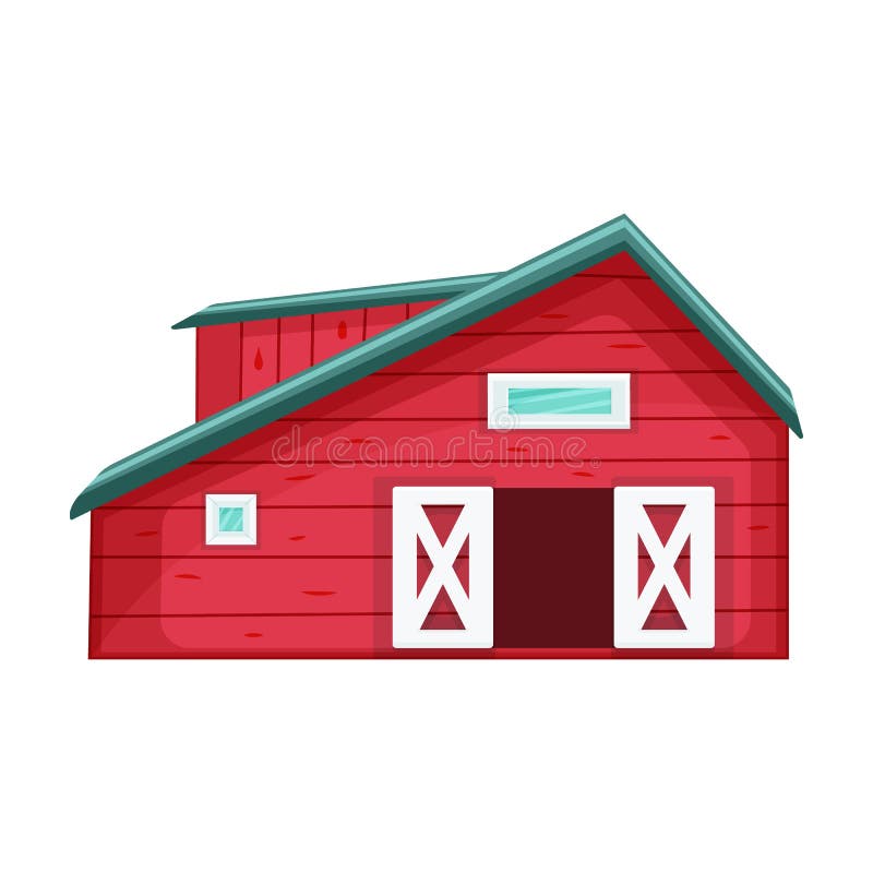 Barn Vector Icon.Cartoon Vector Icon Isolated on White Background Barn ...