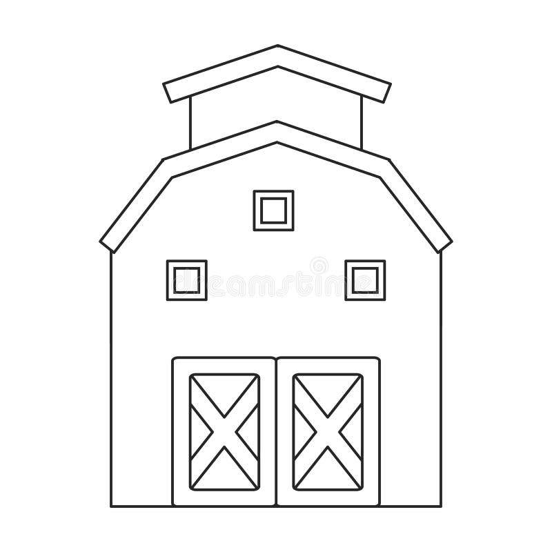 Rustic Barn Outline Stock Illustrations – 805 Rustic Barn Outline Stock ...
