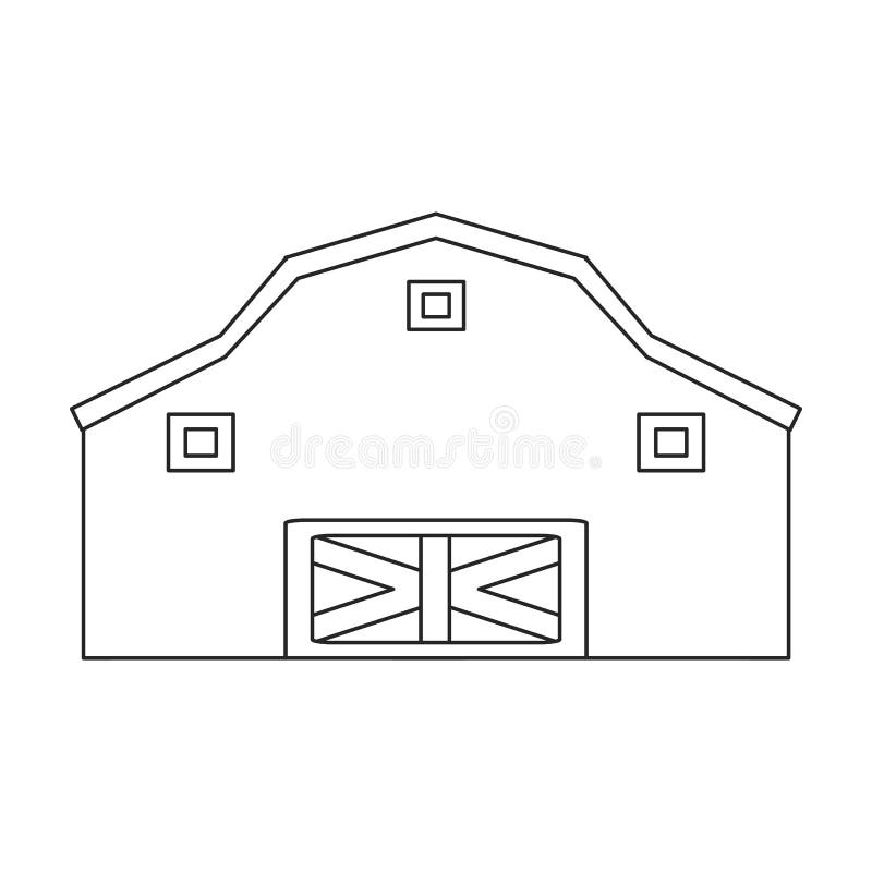 Rustic Barn Outline Stock Illustrations – 805 Rustic Barn Outline Stock ...
