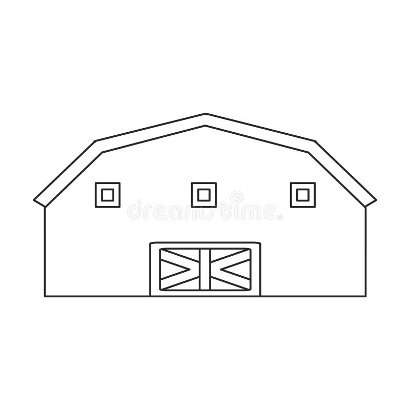 Rustic Barn Outline Stock Illustrations – 805 Rustic Barn Outline Stock ...