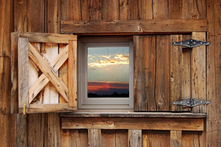 Barn Window stock image. Image of metaphor, barn, wooden - 23178391