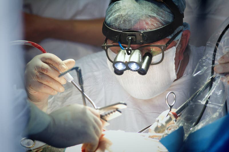 Heart Surgeon Performs Open Heart Surgery Editorial Image - Image of ...