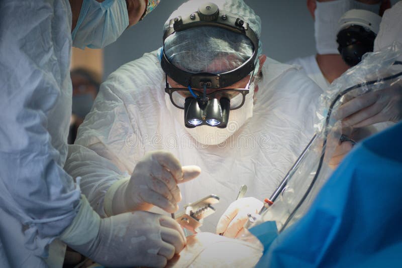 Heart Surgeon Performs Open Heart Surgery Editorial Photography - Image ...